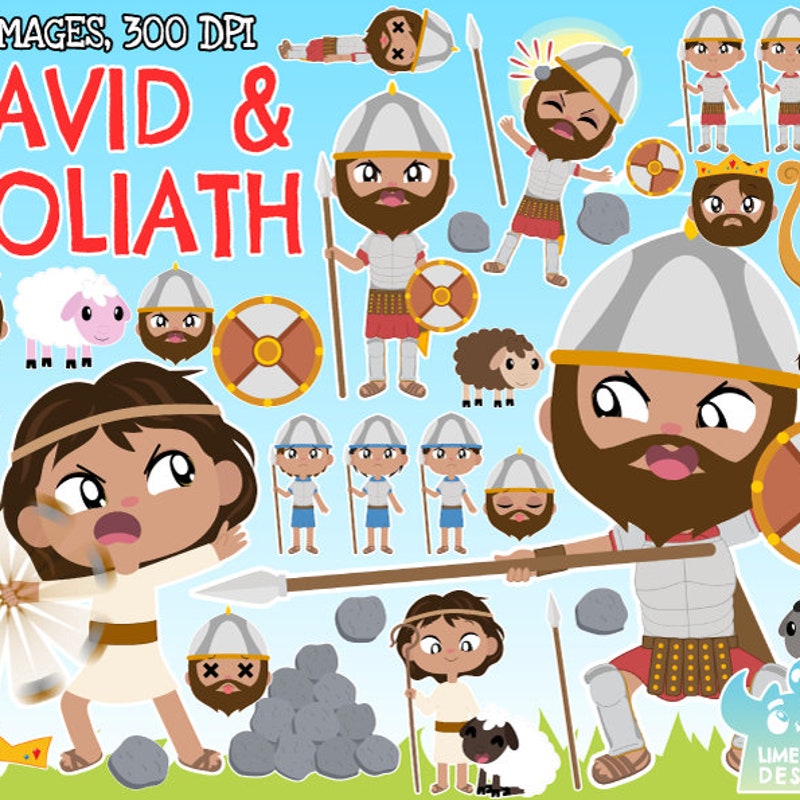 David and Goliath - Etsy