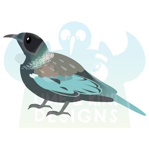 New Zealand/kiwiana Clipart, Black and White, Digital Stamps ...