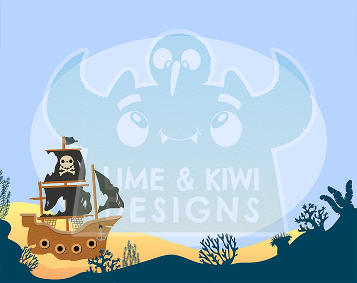 Simple Ocean Backgrounds Clipart Instant Download Vector Art - Etsy Australia