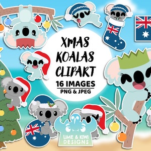 Christmas Down Under Clipart Bundle 1, Australian Christmas, New ...