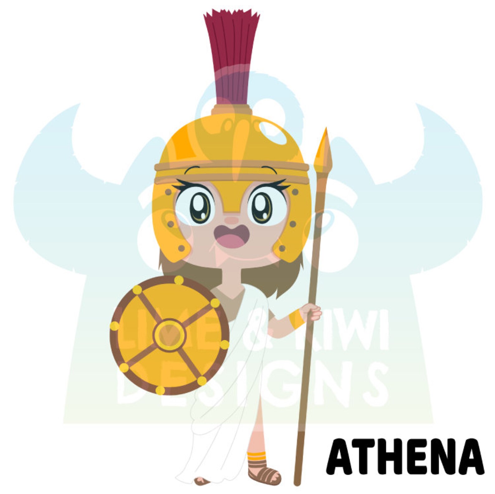 Greek Mythology Characters Females Clipart Immortal - Etsy UK