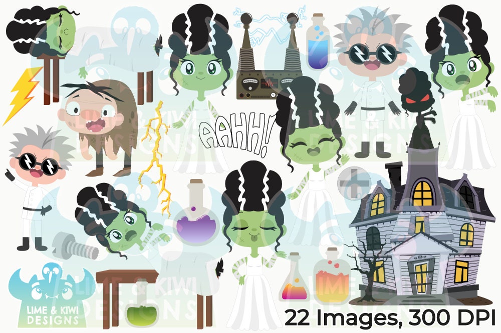 Bride Of Frankenstein Head Clipart