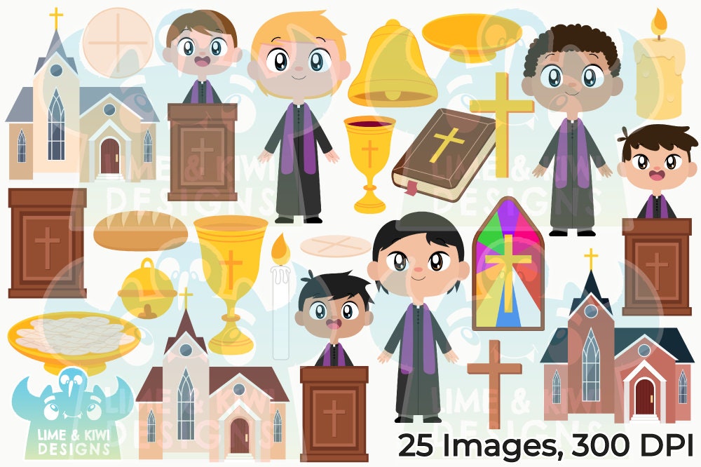 Catholic Priest Mass Clipart