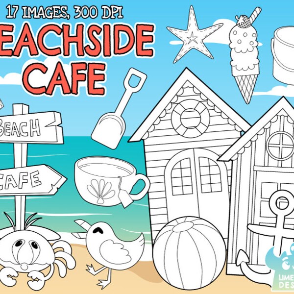 Beach Bucket Clipart - Etsy