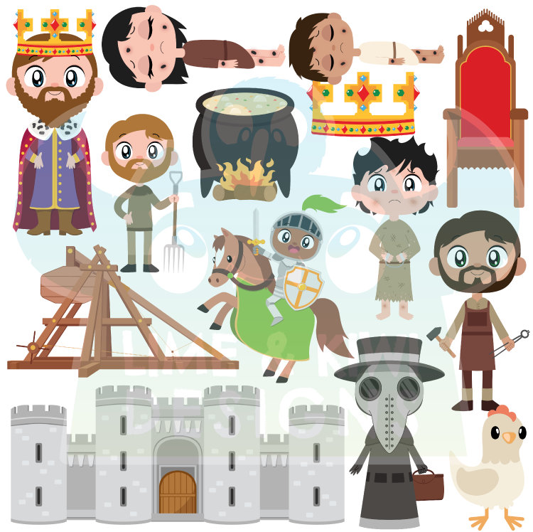 Medieval People Clipart