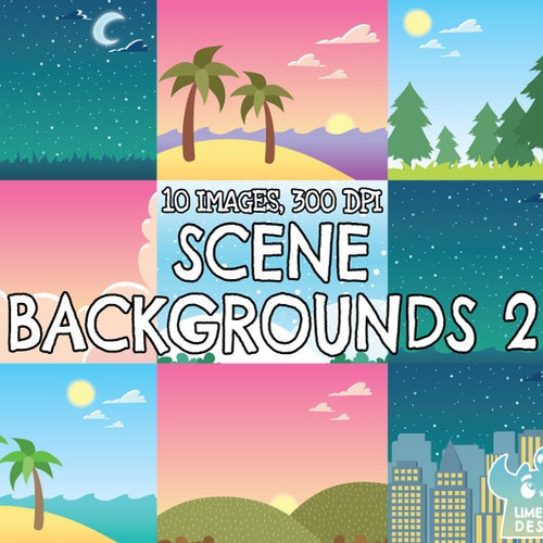 Simple Ocean Backgrounds Clipart Instant Download Vector Art - Etsy