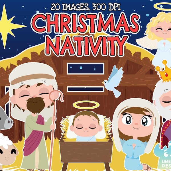 Nativity Clip Art - Etsy