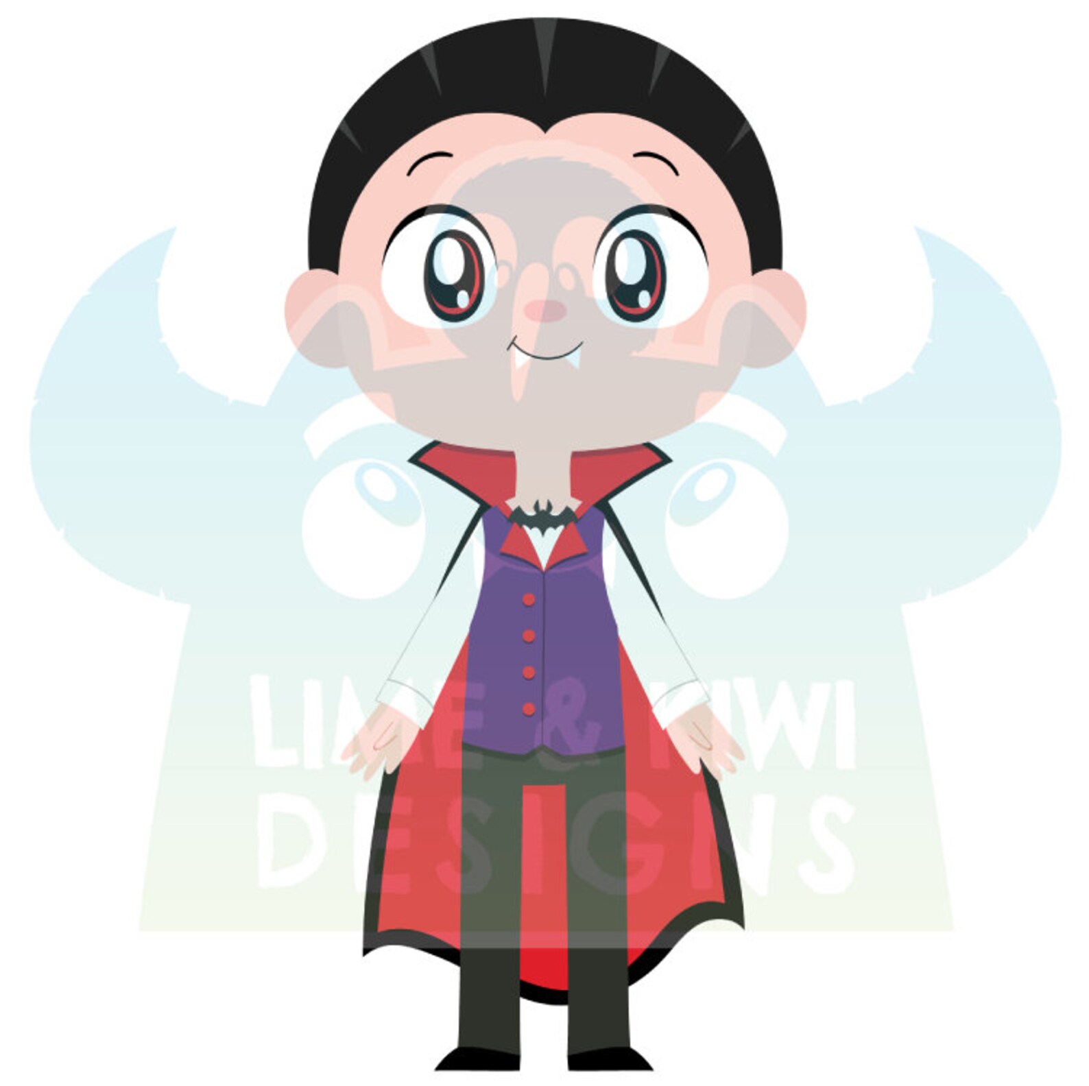Vampire Boys Clipart, Black and White, Digital Stamps, Halloween ...