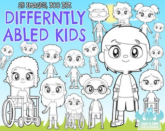 Wheelchair Clipart School Clipart Children Clipart - Etsy