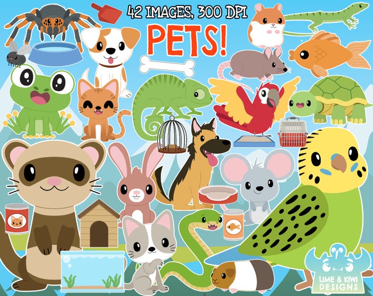 Pet Store Animals Clipart