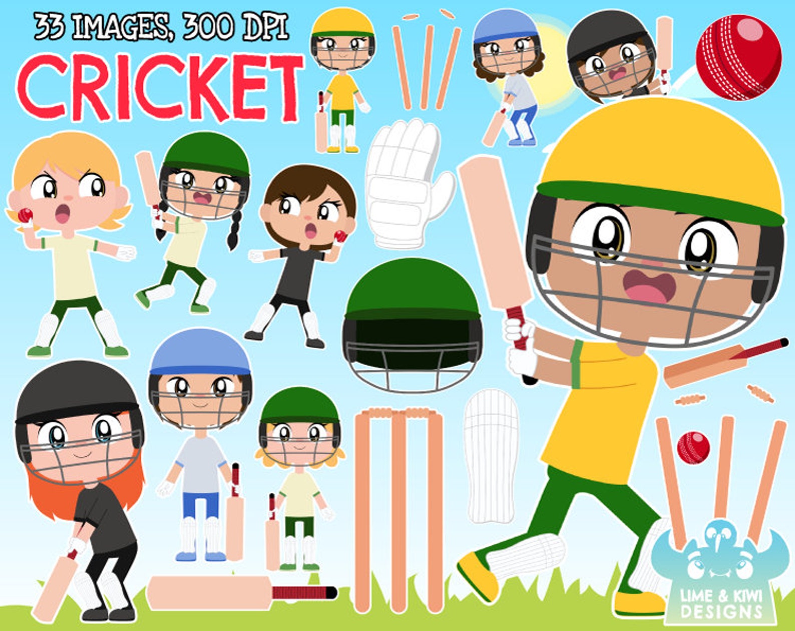 Cricket Clipart Instant Download Vector Art Commercial Use | Etsy UK