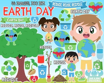 Reduce Reuse Recycle For Kids Clipart