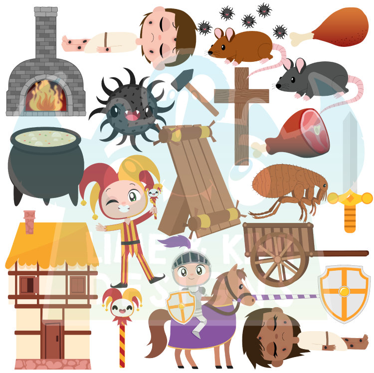 The Middle Ages/Medieval Clipart Instant Download Castle - Etsy España