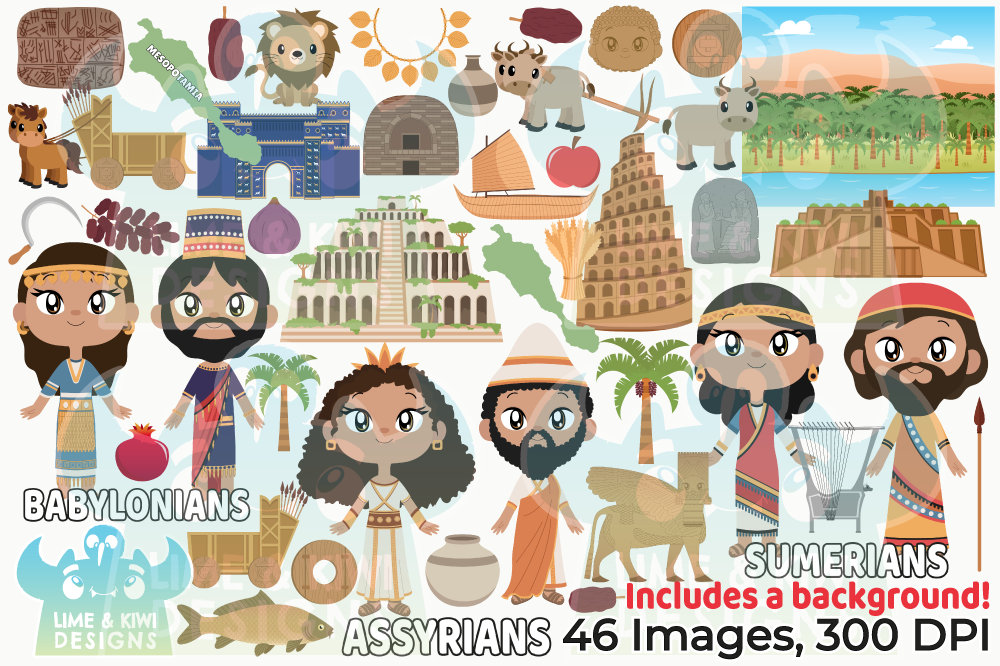 Mesopotamian People Clipart Image