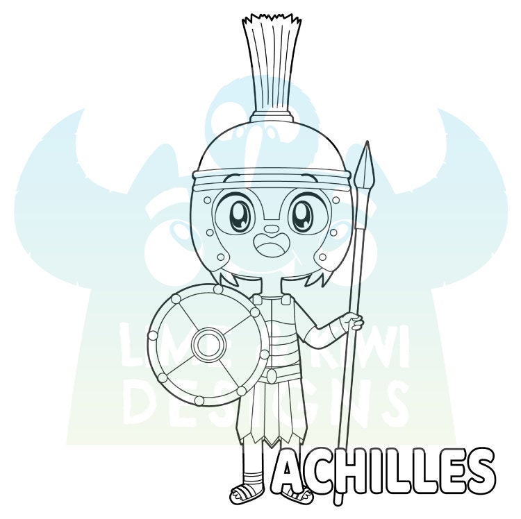 Greek Mythology Characters Males Digital Stamps Immortal - Etsy