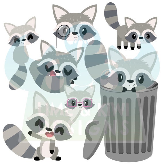Dead Raccoon Clipart Image