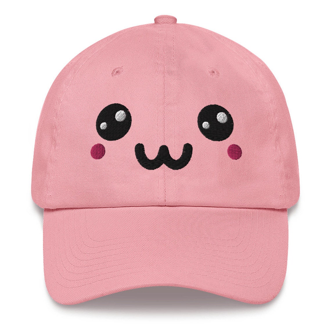 Embroidered Kawaii Smile Hat Happy Cute Face Hat Anime | Etsy