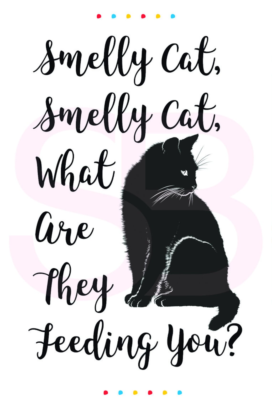 Friends TV Show Smelly Cat Digital Print - Etsy