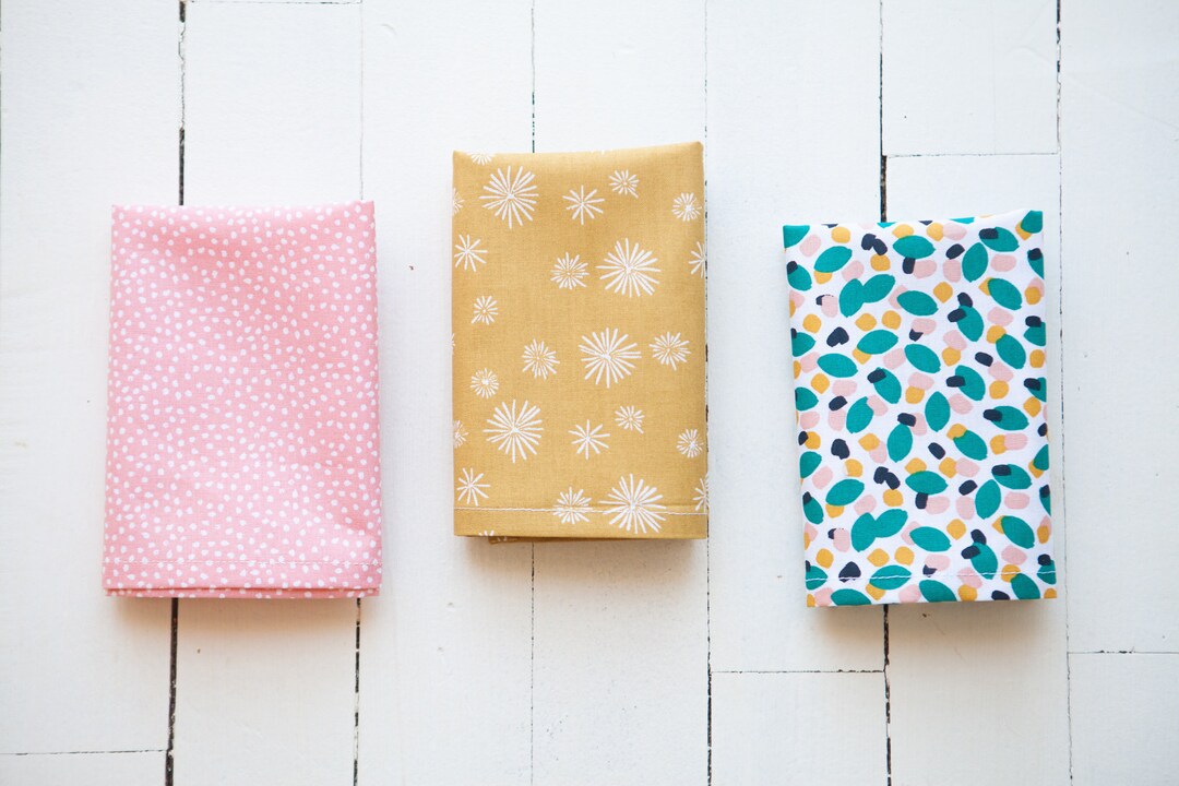 Batch of 3 Reusable Handkerchiefs, Wedding Handkerchiefs, Washable and ...