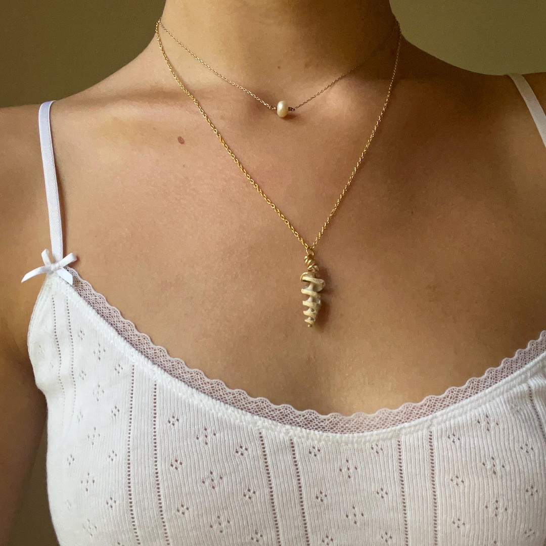 Beautiful Handmade Spiral Shell Necklace Beach Wire Wrapped Jewelry ...