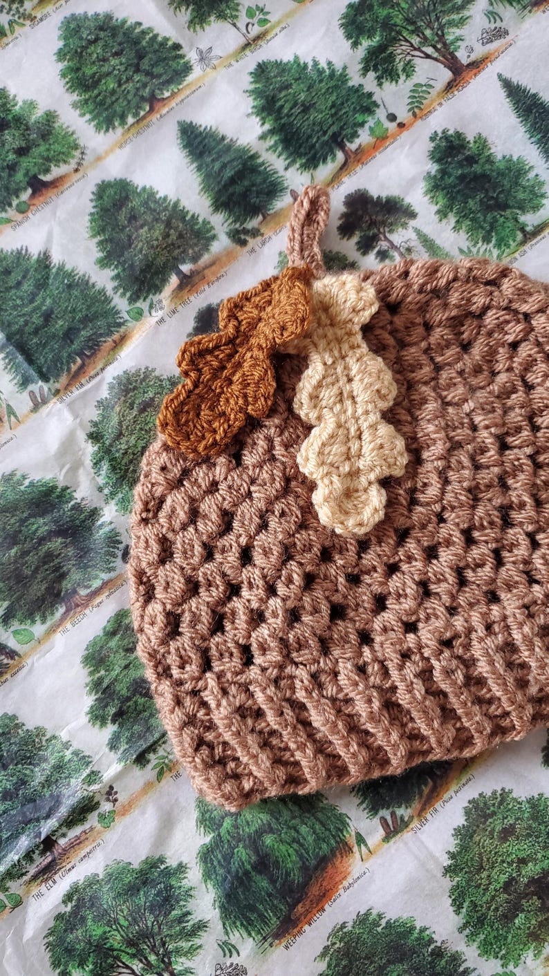 Hand Crocheted Acorn Baby Hat - Etsy