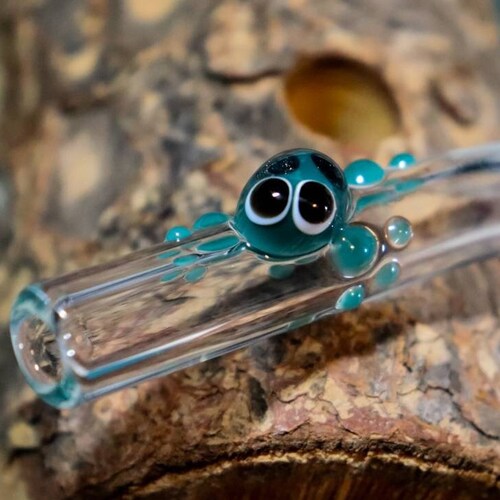 Turtle Glass Drinking Straw - Etsy