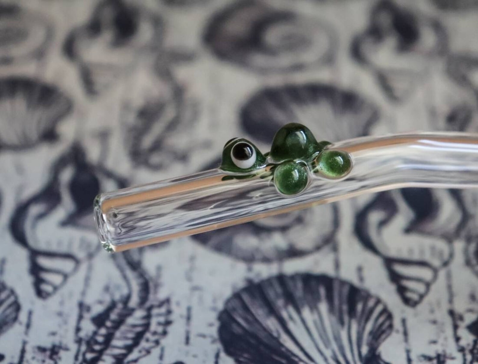 Turtle Glass Drinking Straw | Etsy