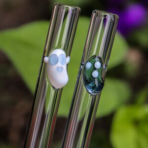 Spooky Mystery Glass Straws Sets of 2 or 4 - by Bow Valley Straws ...