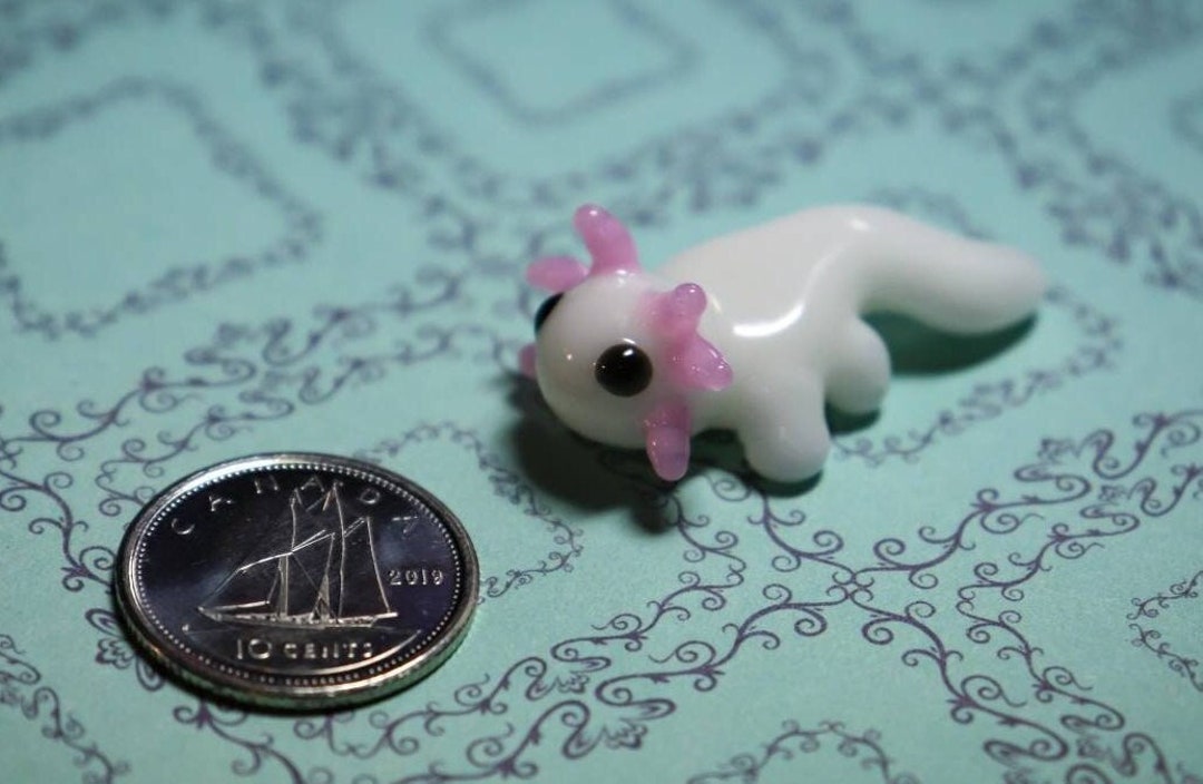 Tiny Axolotl Borosilicate Glass Art - Etsy