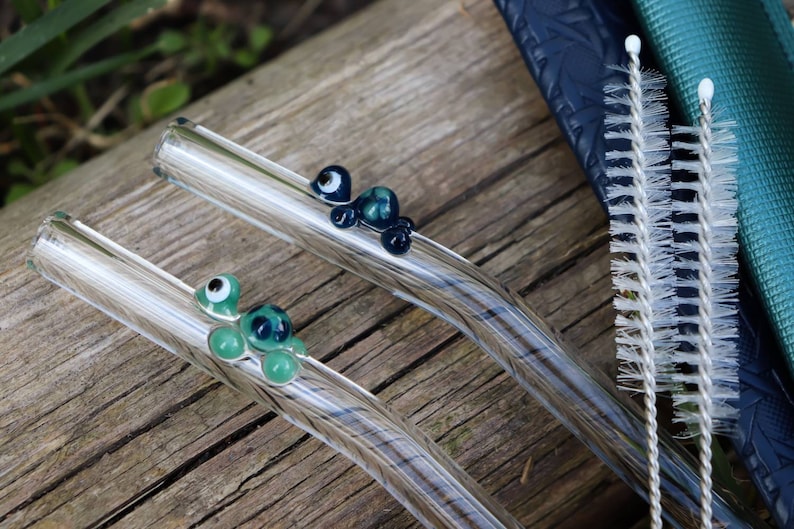 Turtle Glass Drinking Straw | Etsy
