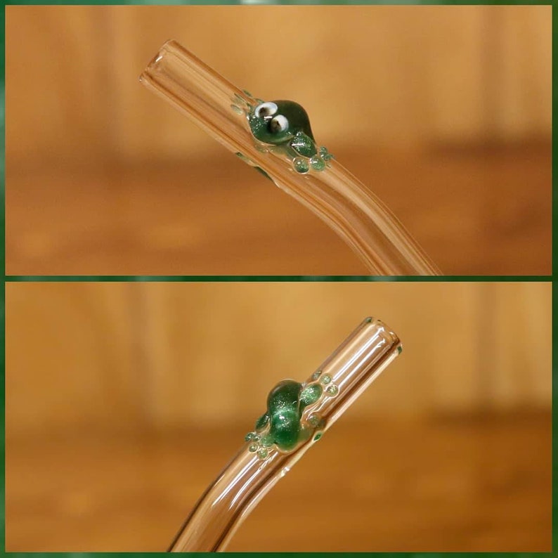 Frog Glass Drinking Straw | Etsy