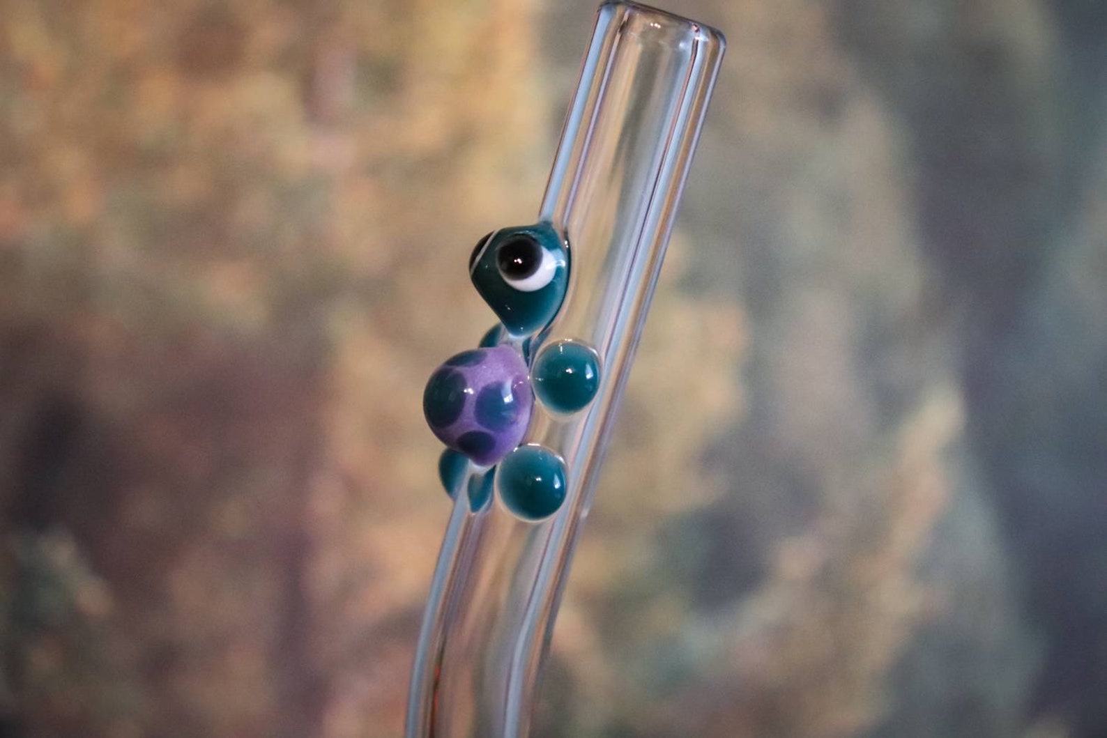 Turtle Glass Drinking Straw | Etsy