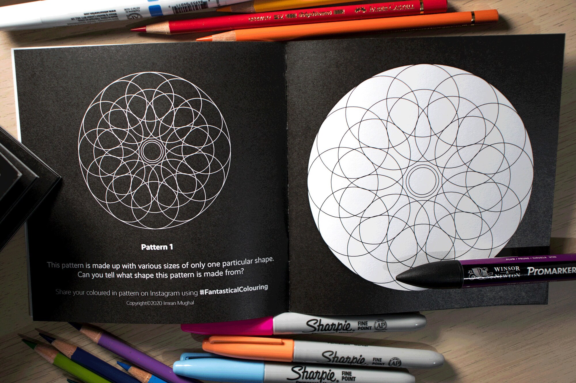 The Fantastical Pattern Mini Colouring Book | Symmetrical Patterns ...