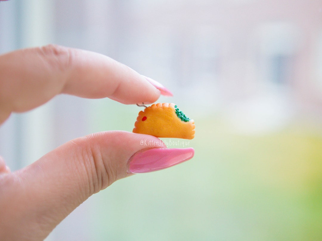 Jamaican Callaloo Patty Charm, Handmade, Polymer Clay, Miniature Food ...