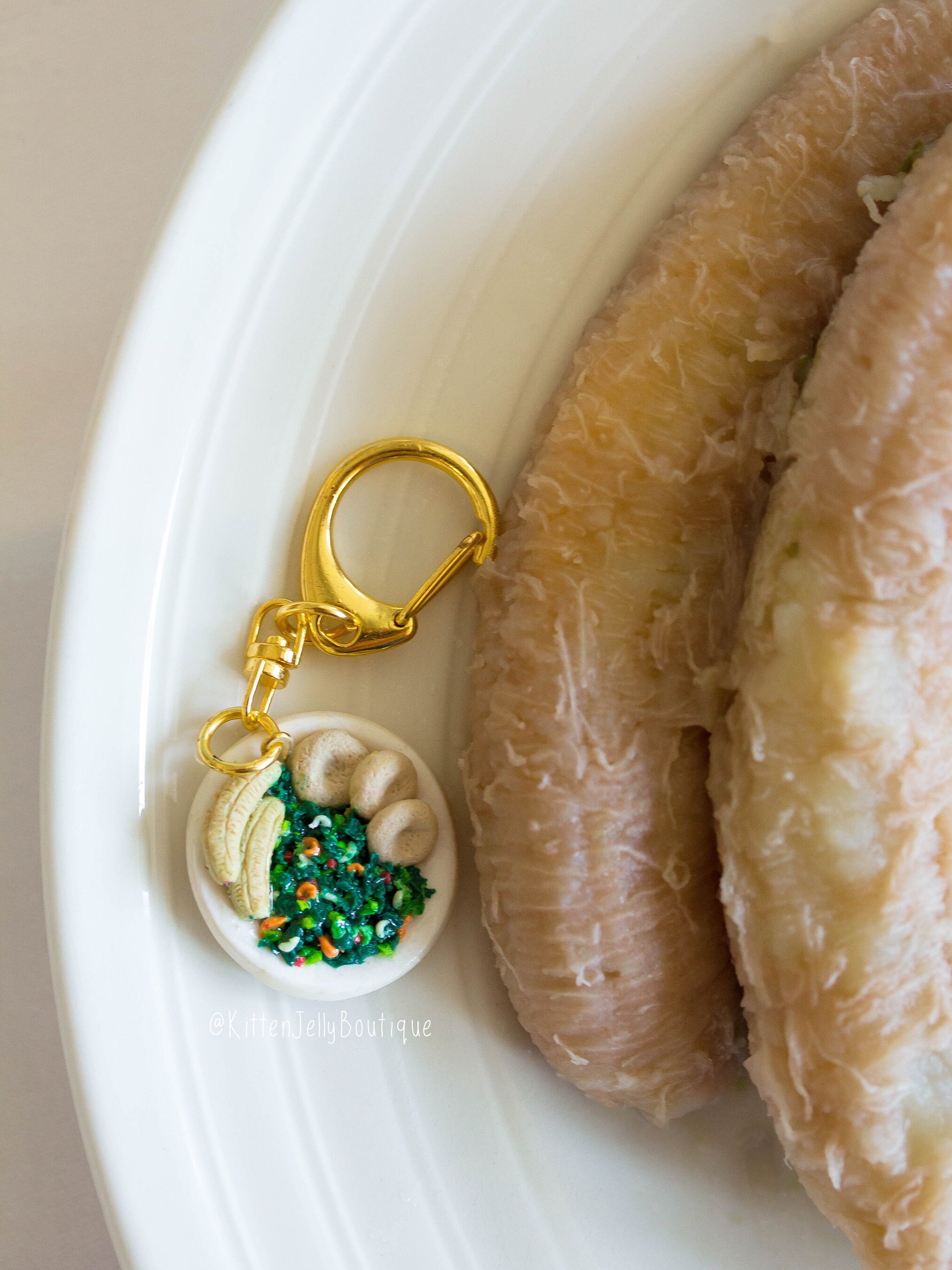 Callaloo Boiled Dumpling & Banana Charm Handmade Polymer | Etsy