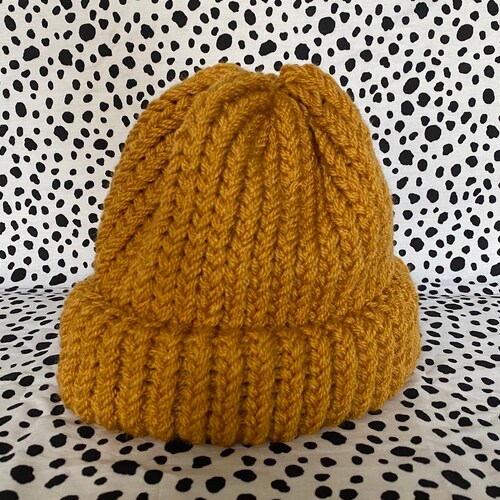 Yellow Beanie Hat. Super Soft & Comfortable Burnt Mustard - Etsy