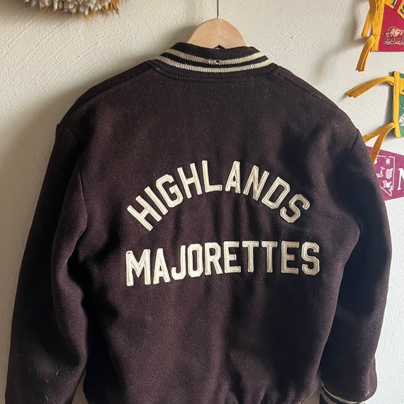 1950s Highlands Majorettes Letterman Varsity Jacket W… - Gem