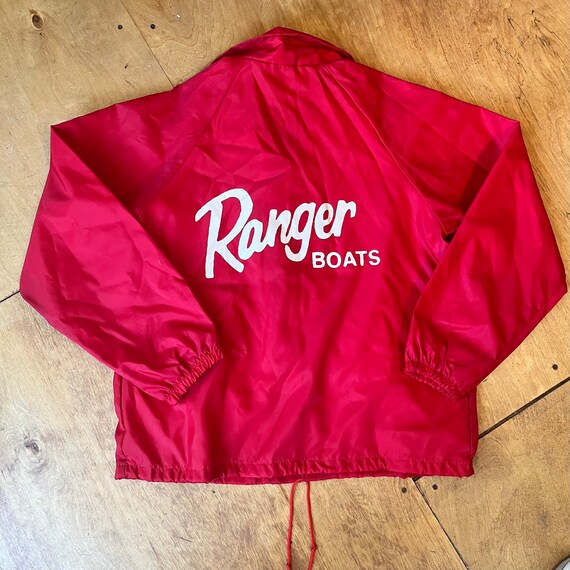 1980s Ranger Boats Red Windbreaker Jacket - Gem