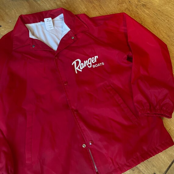 1980s Ranger Boats Red Windbreaker Jacket - Gem