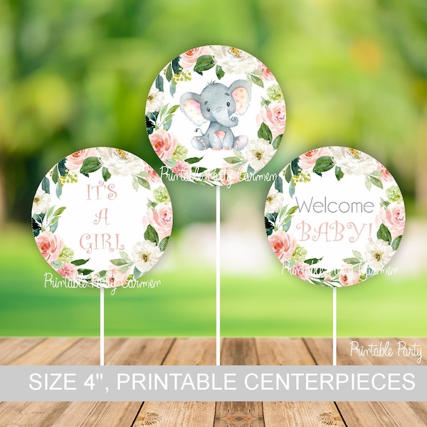 Elephant Baby Shower Centerpiece - Etsy