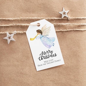 Christmas Gift Tags Angel Christmas Gift Tags Religious - Etsy