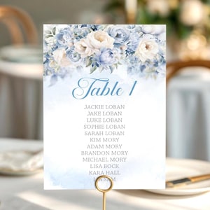 Cinderella Quinceañera Seating Chart Template | Editable Table Number ...