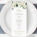 First Holy Communion Menu Editable Template, Neutral Communion ...