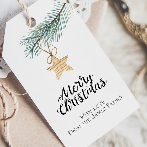Christmas Tags Printable Christmas Gift Tags Holiday Favor - Etsy