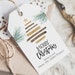 Rustic Christmas Favor Tag, Printable Christmas Gift Tag, Pine Tree ...
