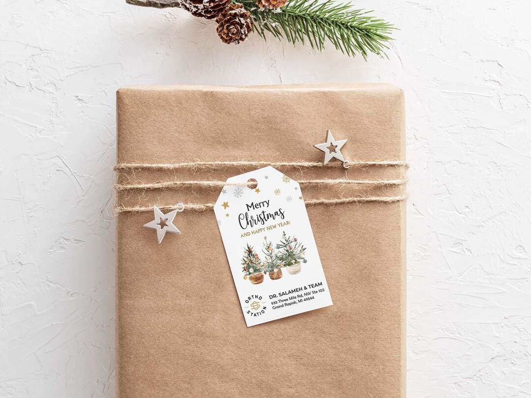 Personalized Christmas Gift Tags, Holiday Favor Tags, Printable Favor ...