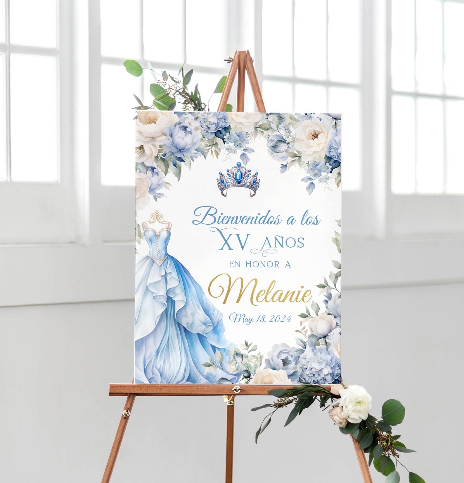Cinderella Quinceañera Seating Chart Template | Editable Table Number ...