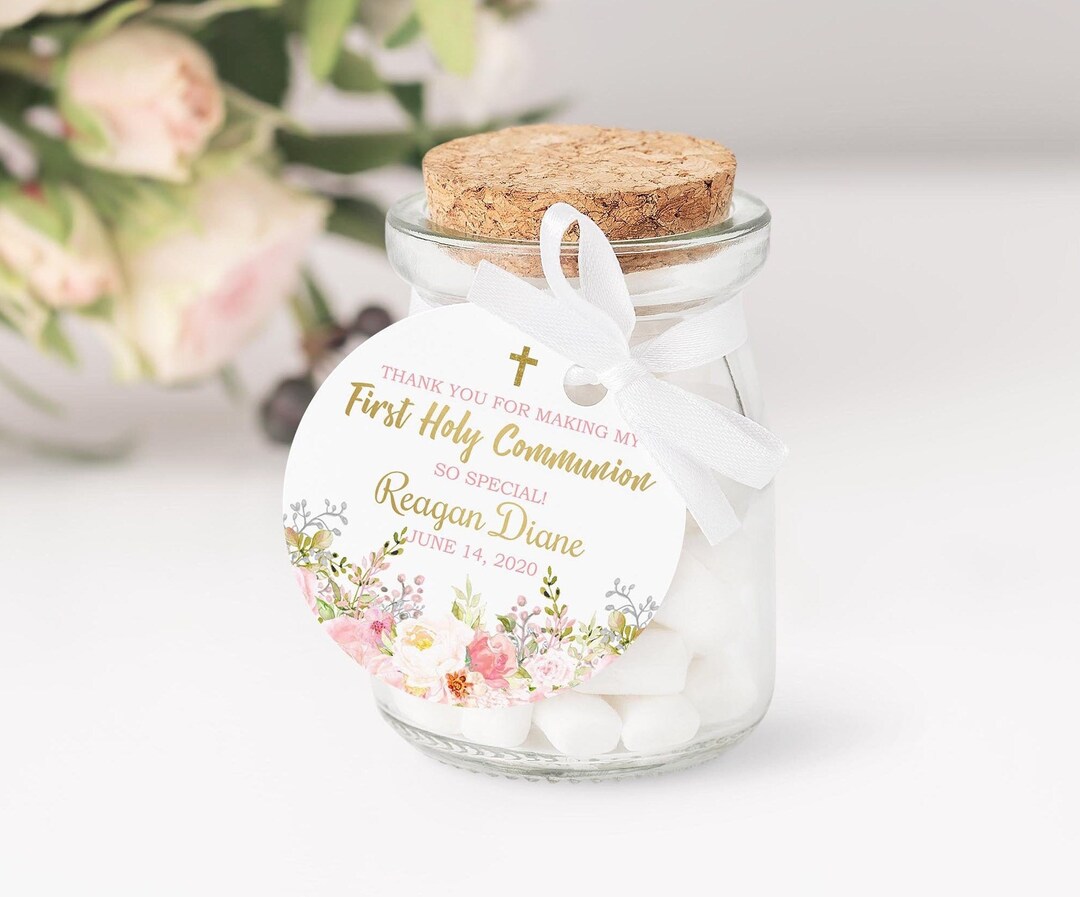First Holy Communion Favor Tags, Communion Gift Tag, First Communion ...
