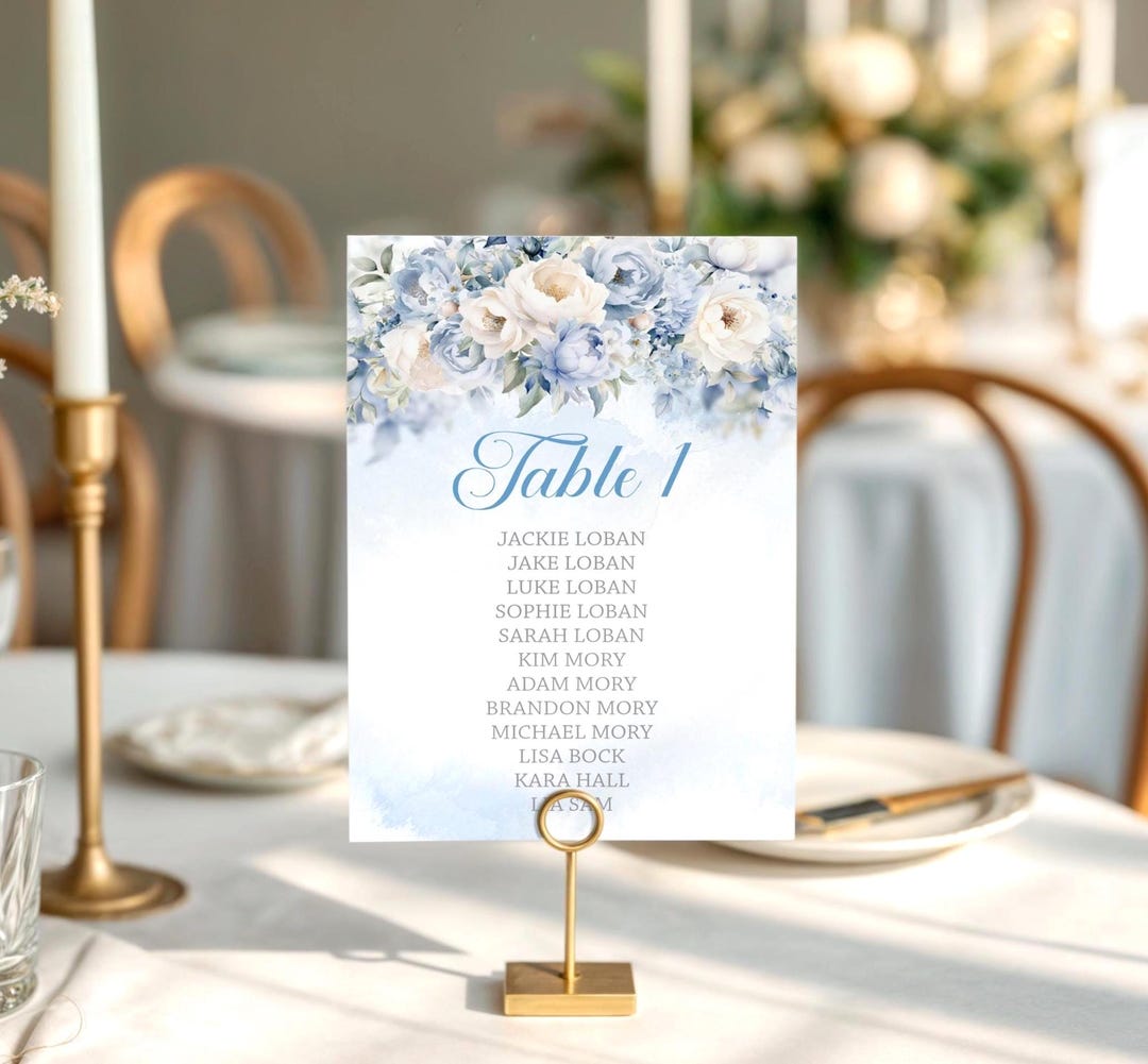 Cinderella Quinceañera Seating Chart Template | Editable Table Number ...