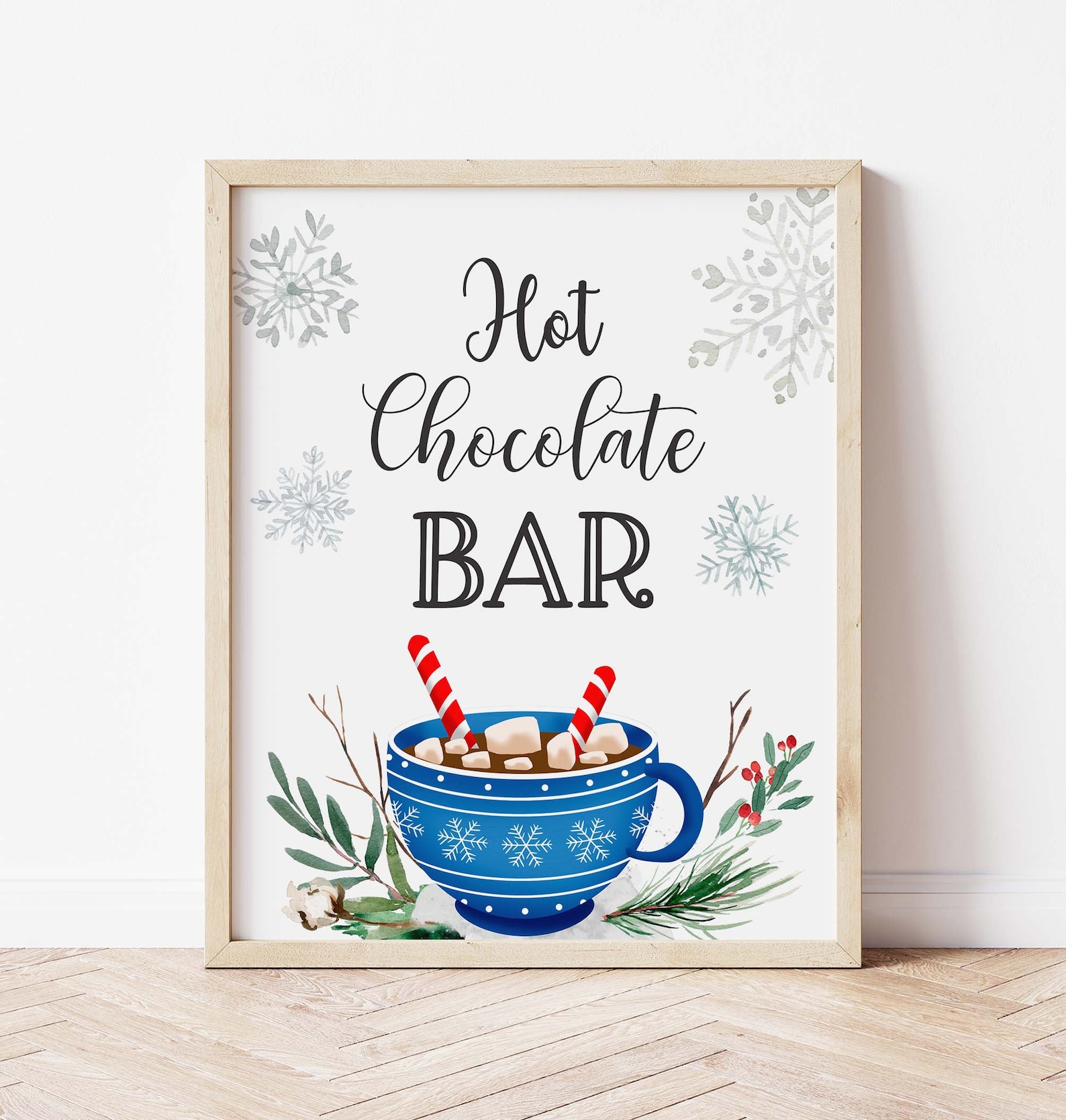 Printable Hot Chocolate Bar Sign Hot Cocoa Bar Table Sign - Etsy